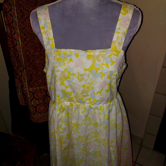 The Nines by HATCH | Dresses | Hatch The Nines Yellow Floral Sundress ...
